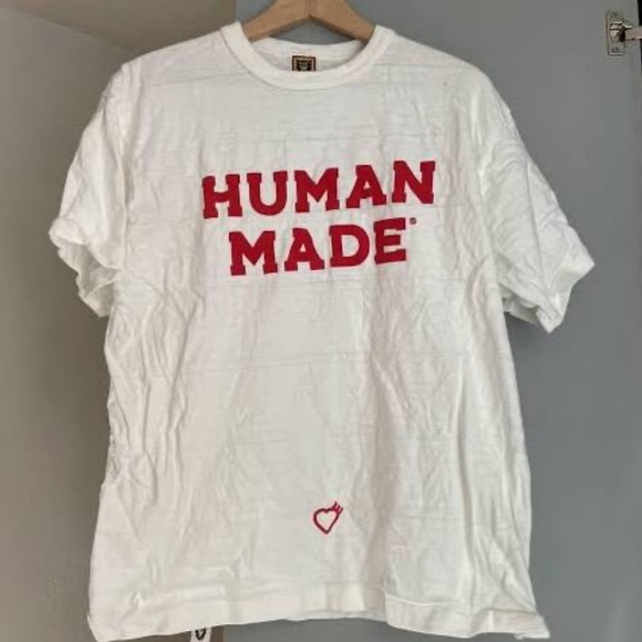 Human Made | Tops | Human Made Red Logo White Tee Sz Small | Poshmark